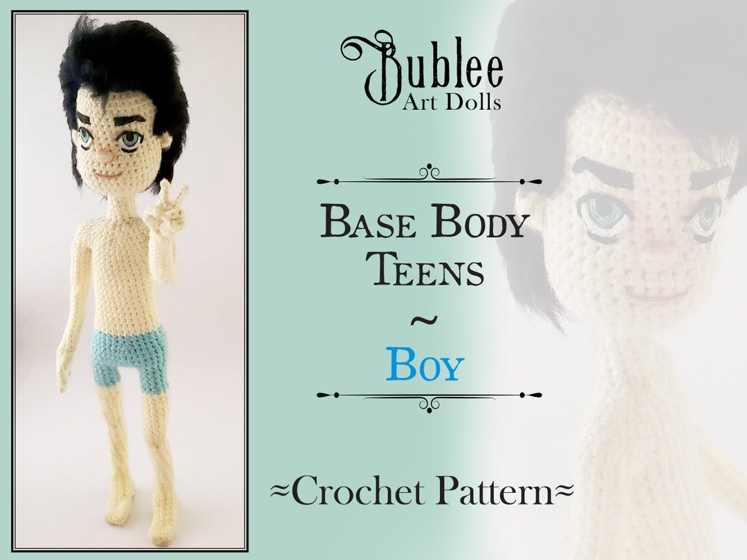 Teen Boy Doll - Crochet PATTERN - Etsy