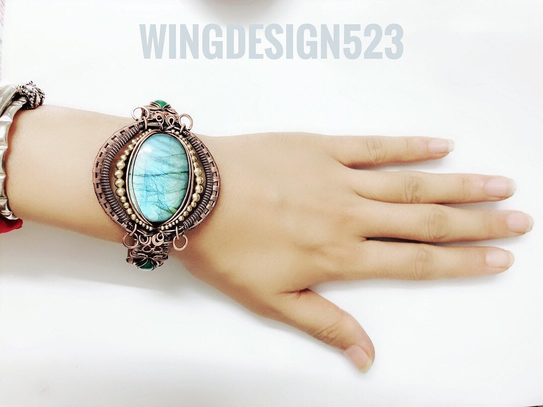 Tutorial-wire Wrapped Bracelet With Clasp-bracelet With | Etsy