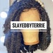 Hand Made Jumbo Distressed Faux Locs LACE 13x4 FRONTAL BOB Braided Wig ...