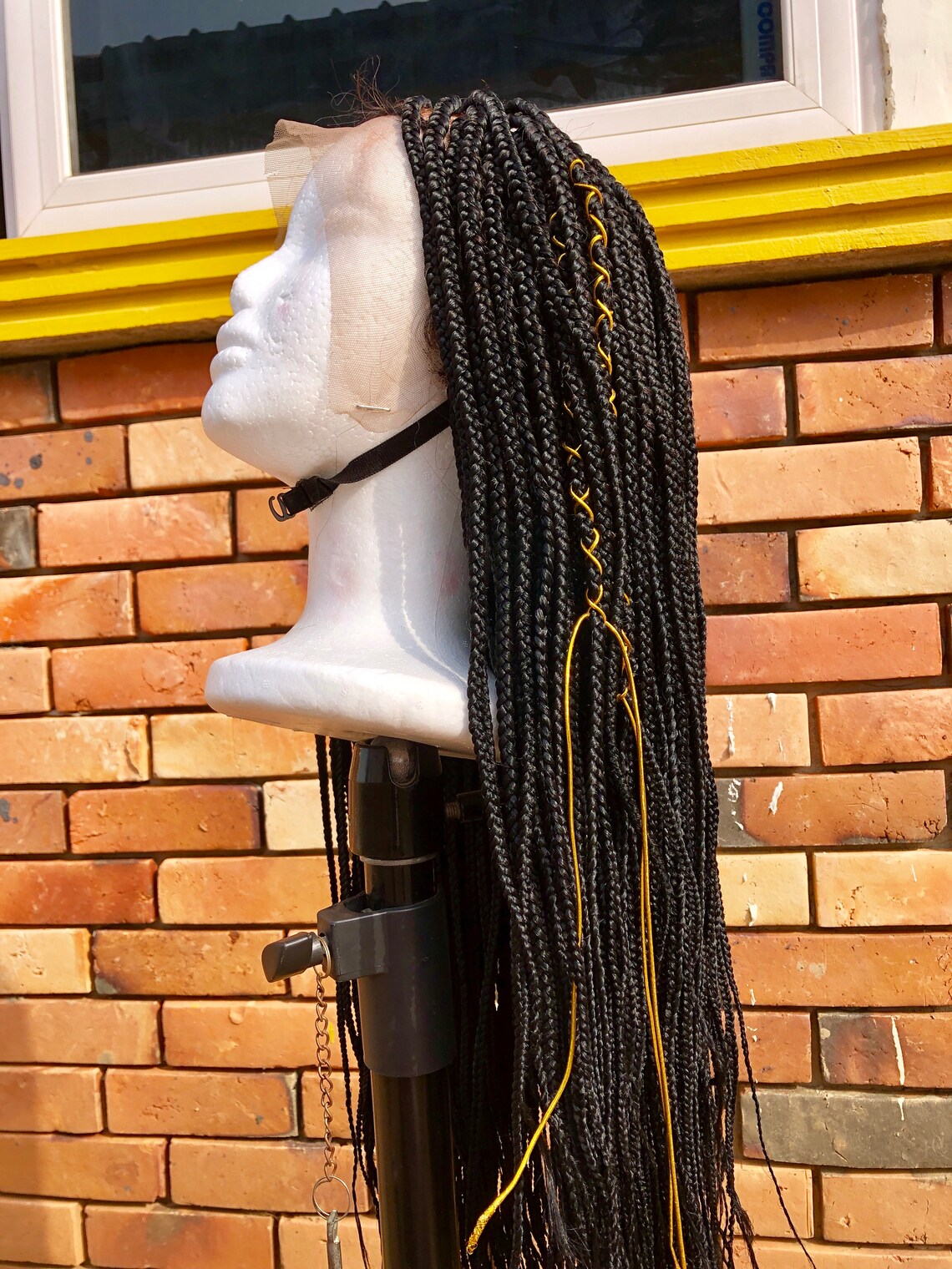 Box Braided Wig Small Sized Neatly Braided Lace Frontal Braided Wig ...