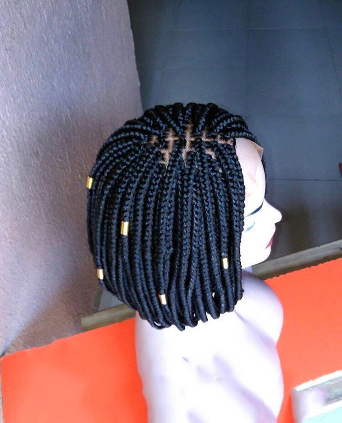 Hand Made Bob Box Braided Wigs Neat Small Size Box Braided - Etsy