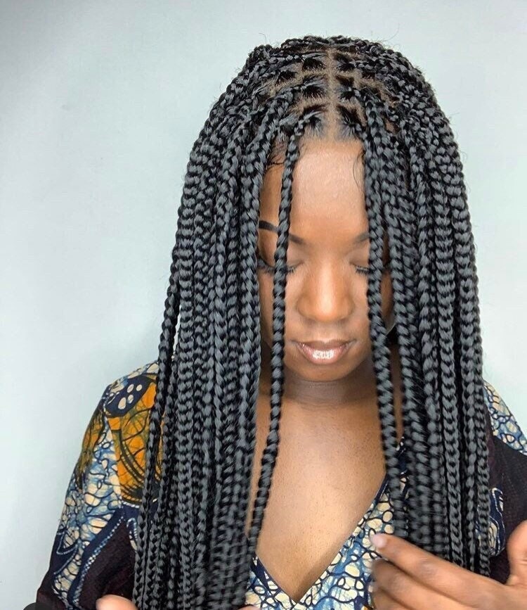 Medium Box Braids