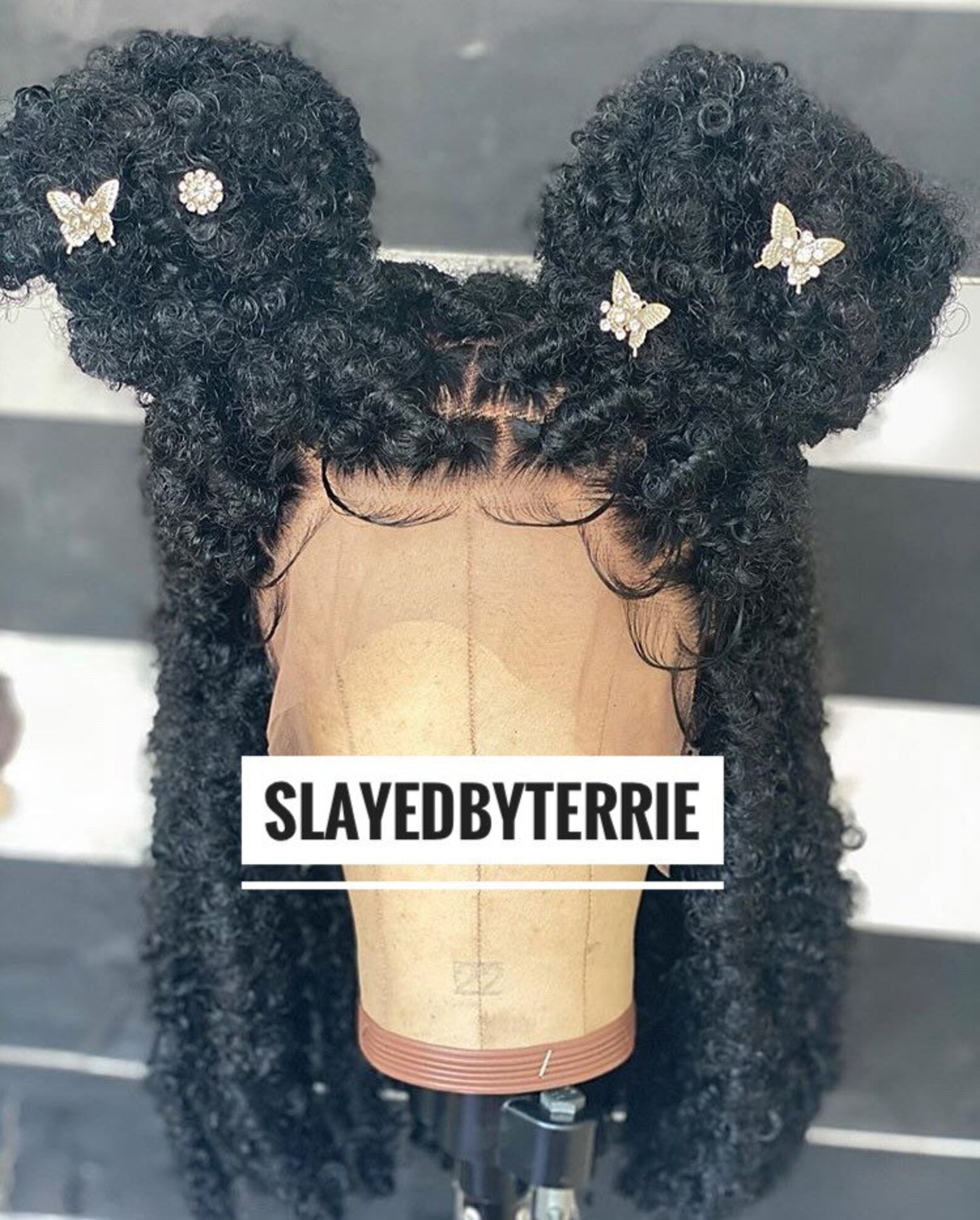 Hand made Jumbo distressed Faux Locs LACE 13x4 FRONTAL BOB | Etsy