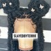 Hand Made Jumbo Distressed Faux Locs LACE 13x4 FRONTAL BOB Braided Wig ...