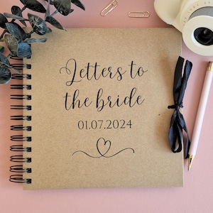 Letters to the Bride-to-be Personalised Scrapbook, Bride Guest Book ...