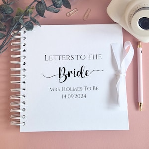 Letters to the Bride Book, Personalised Scrapbook, Wedding Keepsake ...