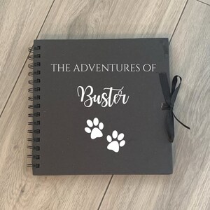Personalised Dog Scrapbook Album: Pet Photo Memory Book, Dog Adventure ...