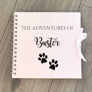Personalised Dog Scrapbook Album: Pet Photo Memory Book, Dog Adventure ...
