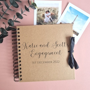 Engagement Gift, Personalised Engagement Scrapbook Album, Engaged ...