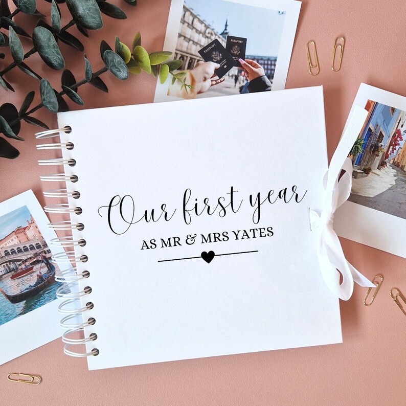 Our First Year Scrapbook Album, First Anniversary Scrapbook ...