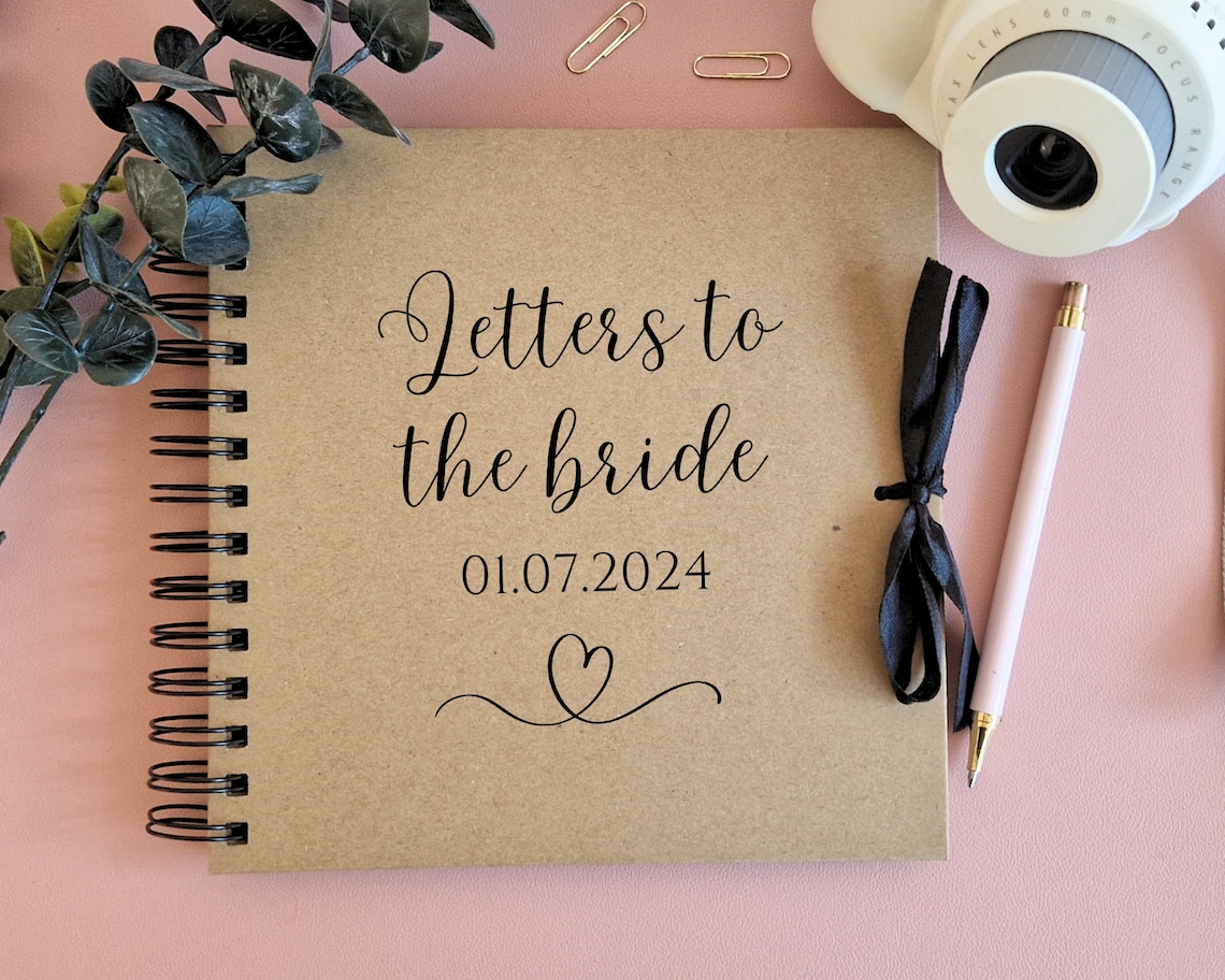 Personalised Letters to the Bride to Be Scrapbook, Guest Book, Hen Do ...