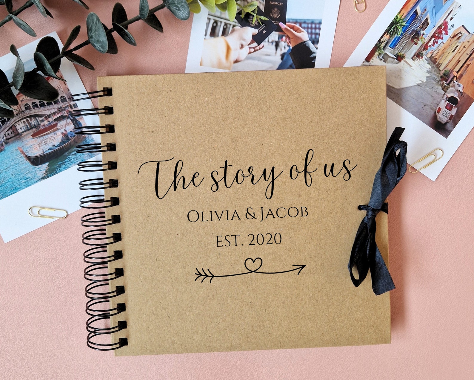 Personalised Couples Scrapbook, Anniversary Scrapbook, Couples Memory ...
