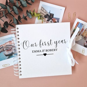 Our First Year Scrapbook Album, First Anniversary Scrapbook ...
