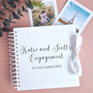 Engagement Gift, Personalised Engagement Scrapbook Album, Engaged ...