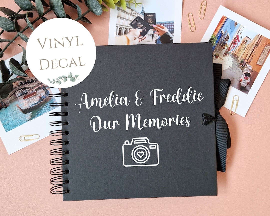 DIY Vinyl Decal for Personalised Scrapbook, Couples Memory Decal ...