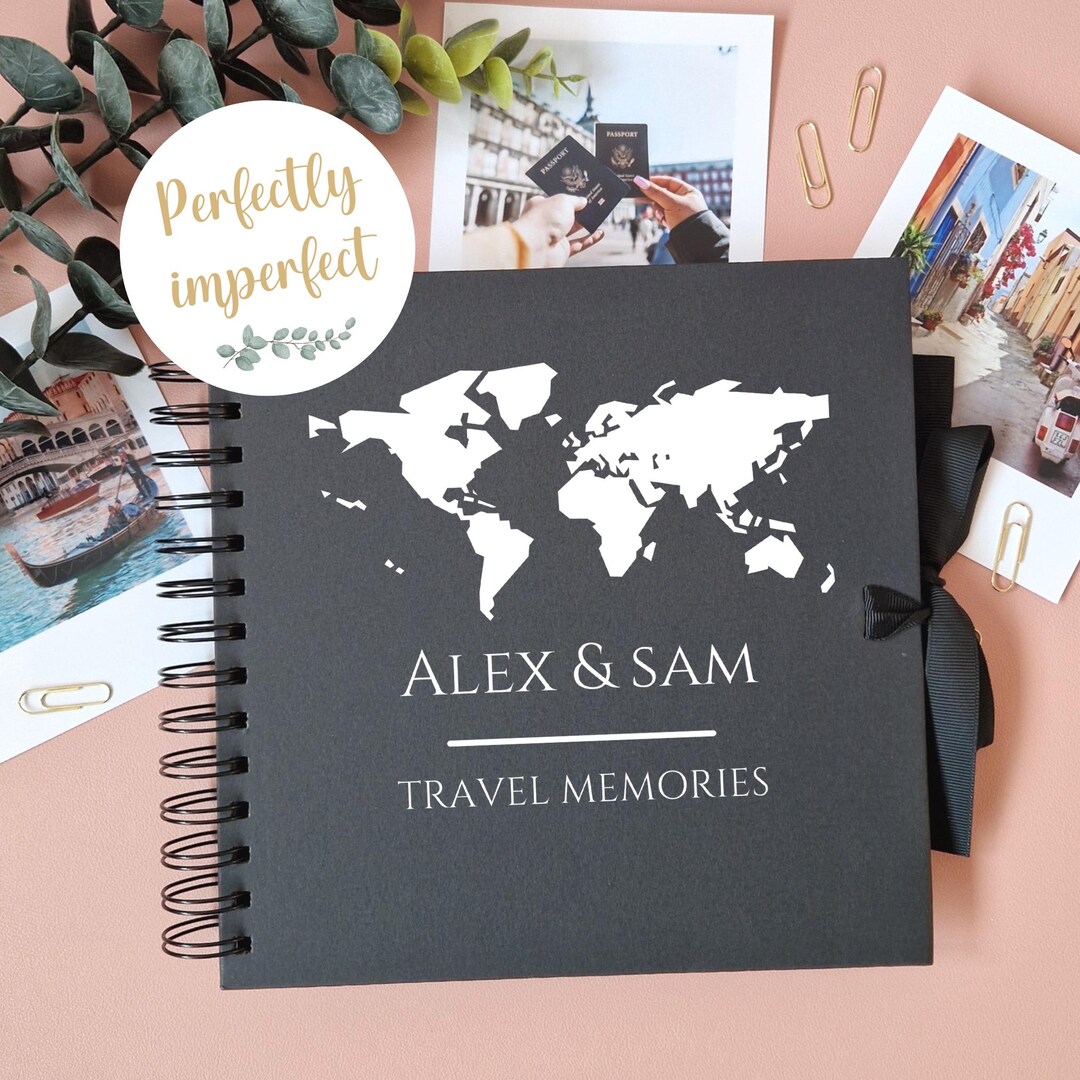 Imperfect Personalized Travel Scrapbook: Couples Adventure Memory Book ...