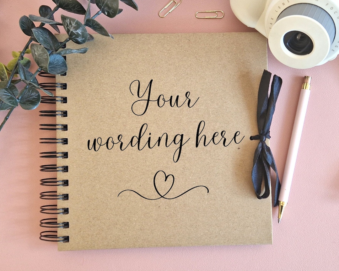 Scrapbook Personalised Own Wording, Scrapbook Photo Album, Couples Gift ...