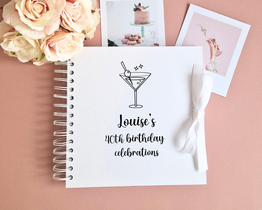 Personalised Birthday Scrapbook Album, Milestone Memory Book, 18th ...