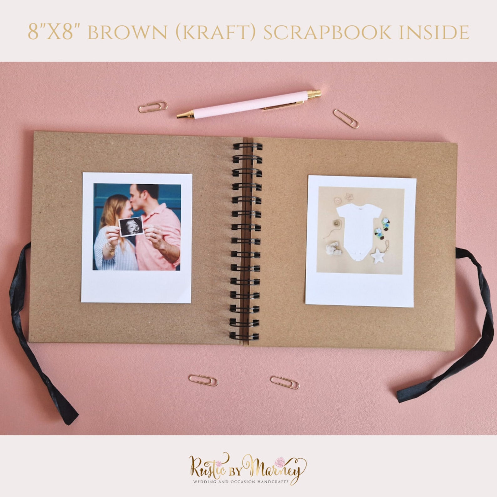 Personalised Bump to Baby Scrapbook, Pregnancy Journal, Baby Scrapbook ...