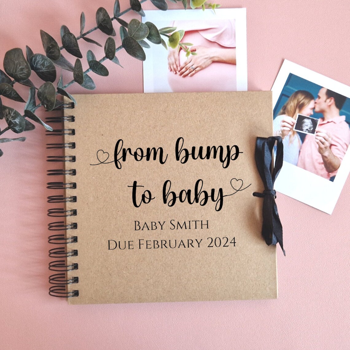 Personalised From Bump to Baby Scrapbook, Pregnancy Journal, Baby ...