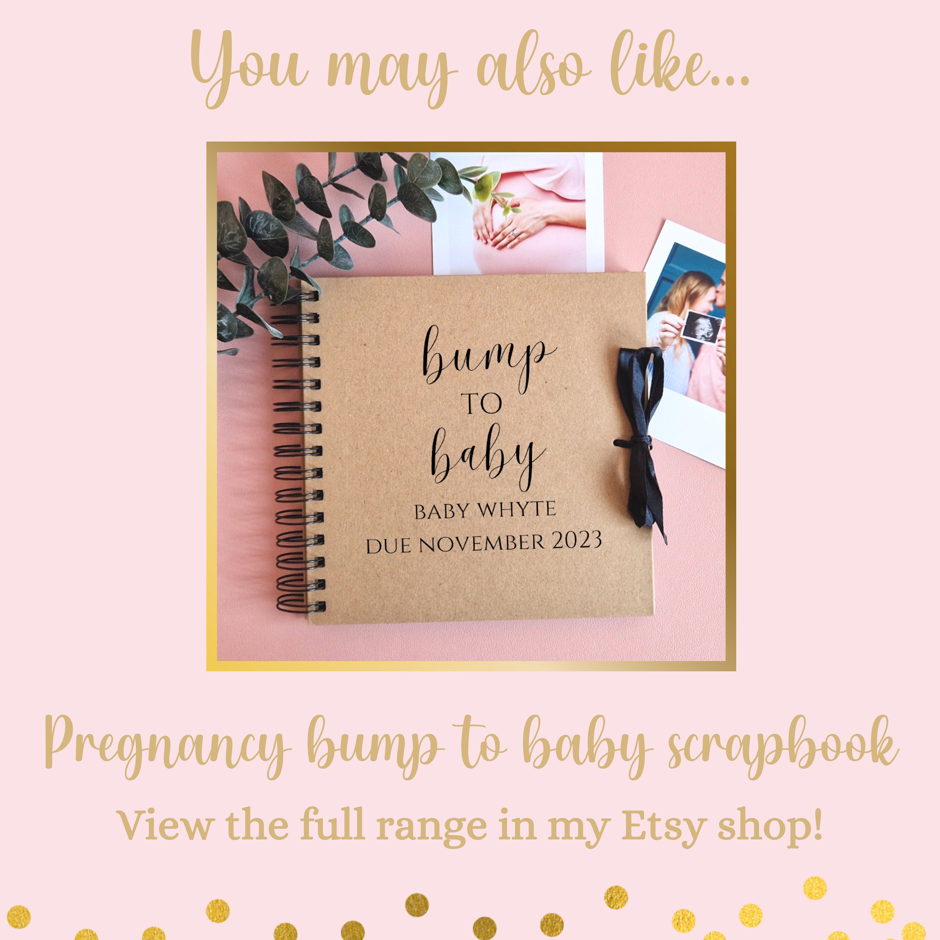 Pregnancy Journal, Bump to Baby Record Book, Bump to Baby Journal, Baby ...