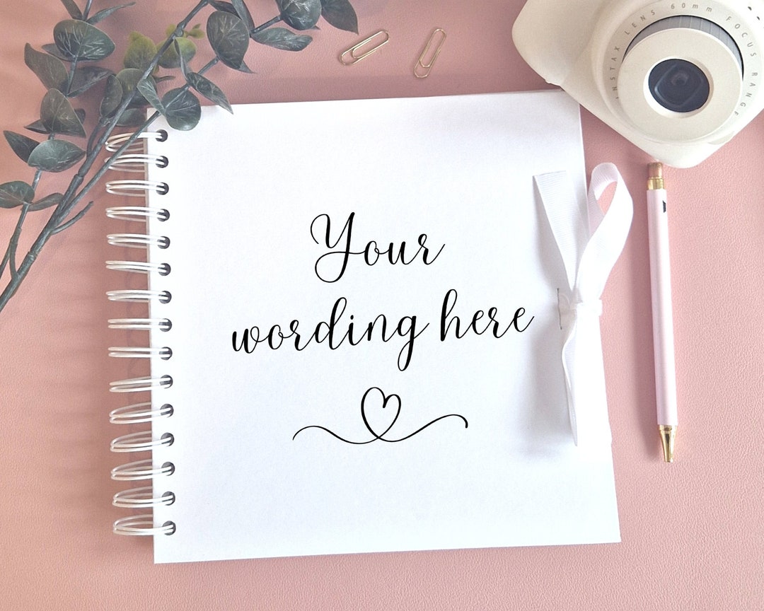 Personalised Scrapbook Album, Guest Book Own Wording - Etsy