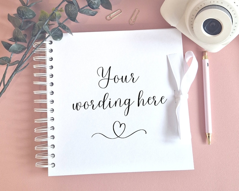 Scrapbook Personalised Own Wording, Scrapbook Photo Album, Couples Gift ...