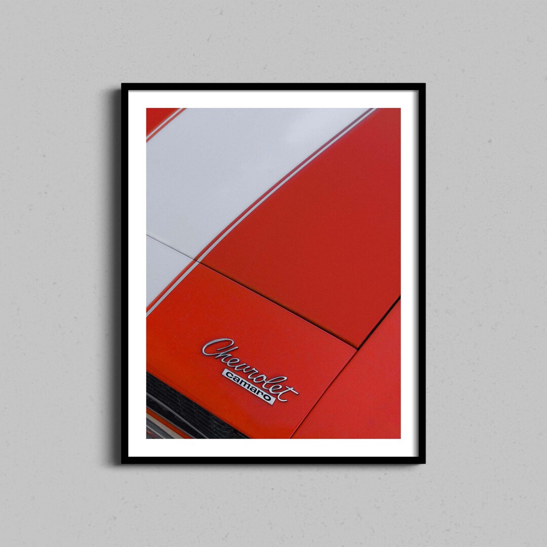 Chevrolet Camaro Wall Art | American Sports Car Print | Muscle Car ...
