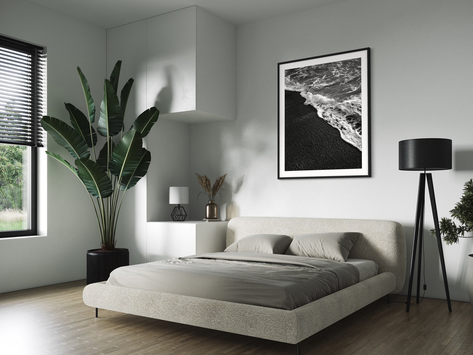 Black Sand Beach Wall Art | Black and White Coastal Fine Art | Abstract ...