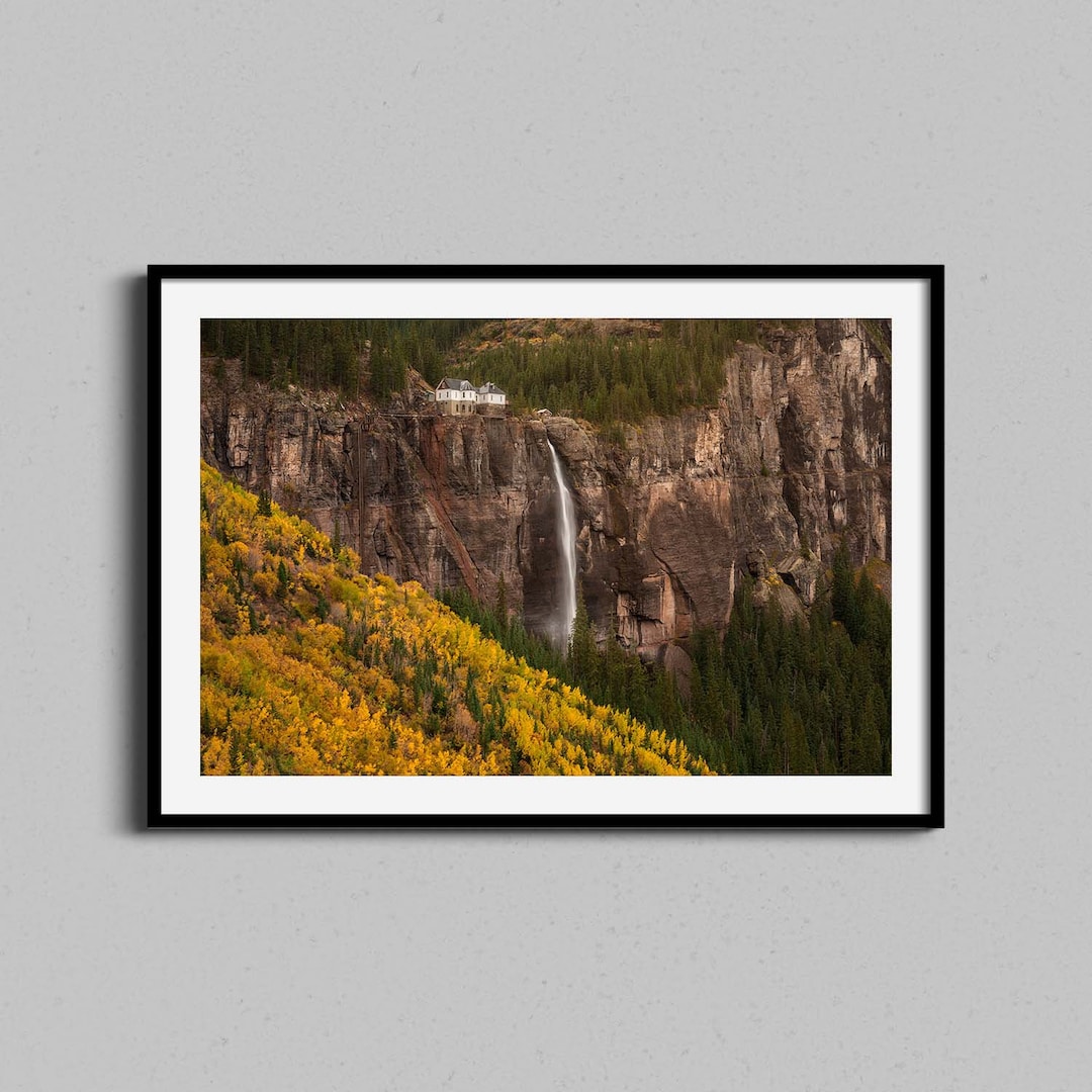 Telluride Waterfall Wall Art | Bridal Veil Falls Photo | Colorado Fall ...
