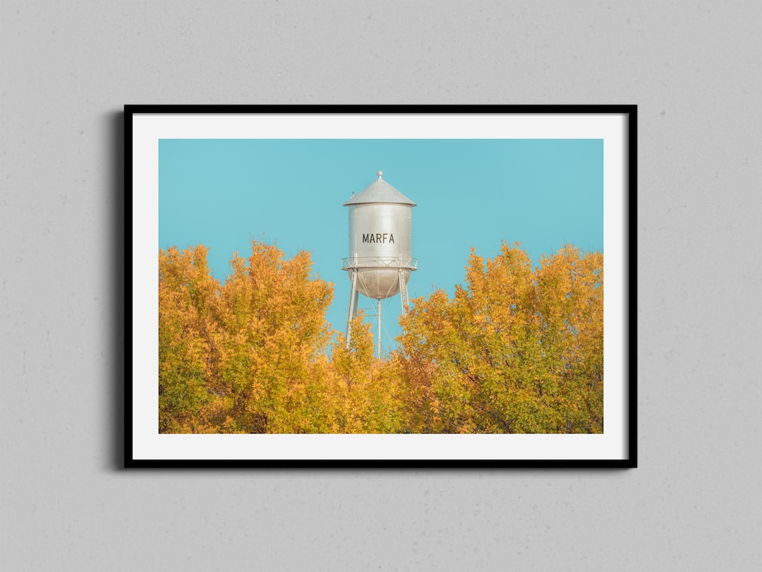 Marfa Water Tower Wall Art | West Texas Photo | Country Photography ...