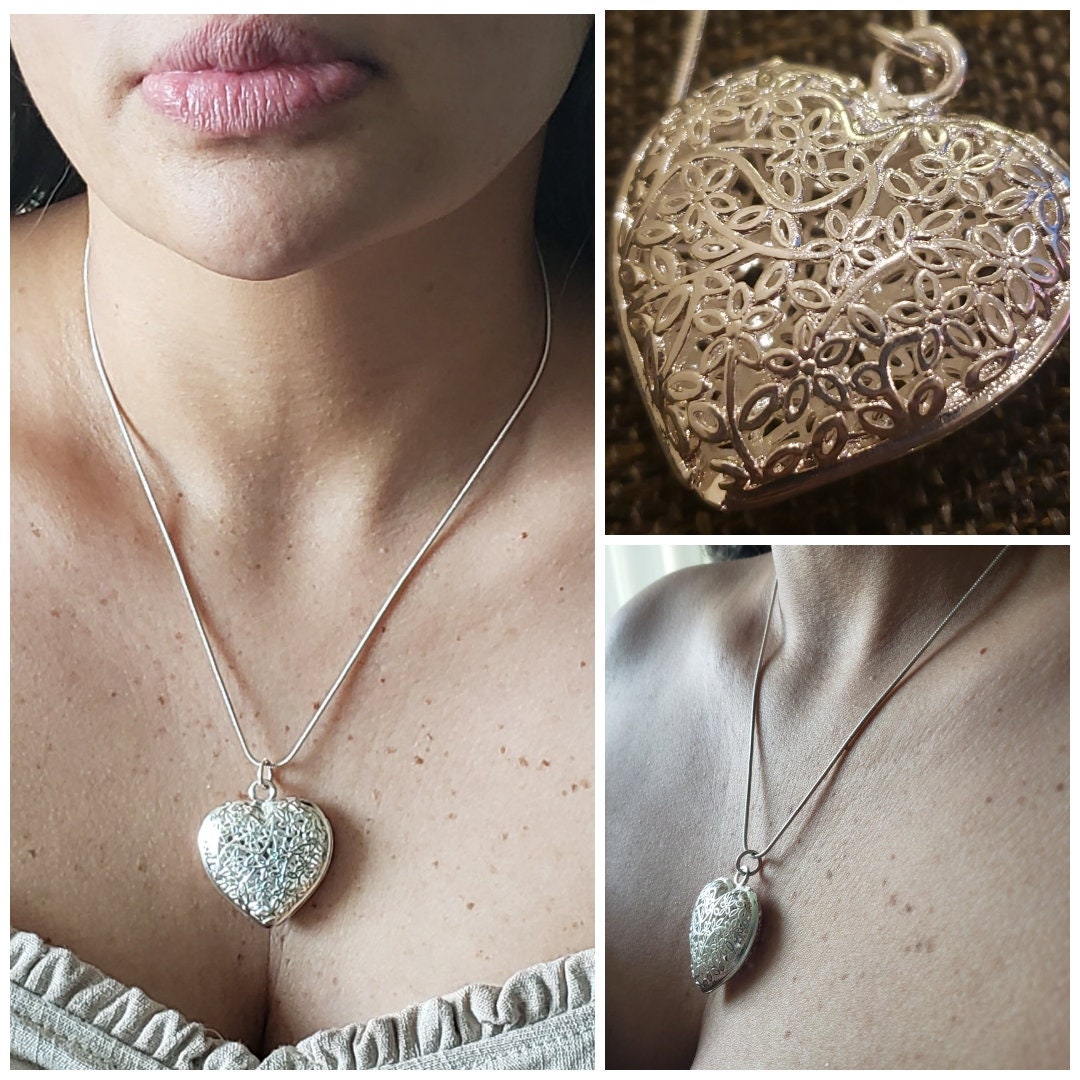 Beautiful Handmade 925 Sterling Silver Puffy Filigree Pendant - Etsy