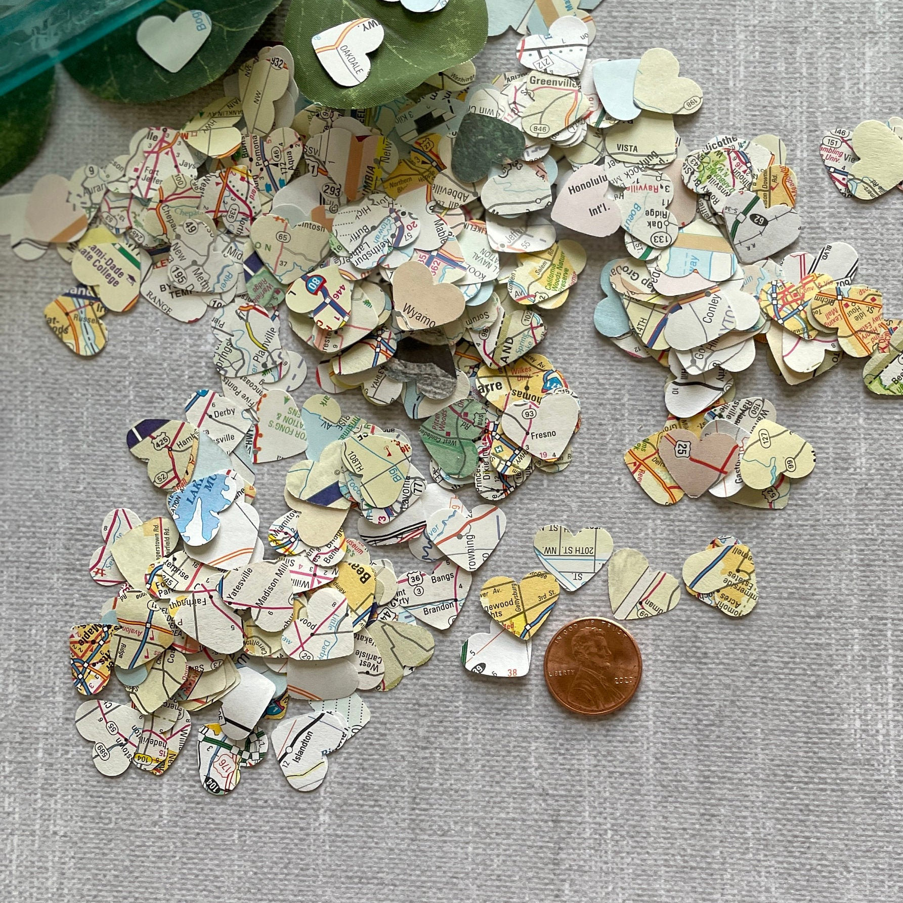 200 Pieces MAP Travel Confetti | 5/8” | CHOOSE SHAPE | Map Table ...