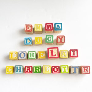 Alphabet Building Blocks | ABC Blocks | Wooden Blocks | Choose Letters ...