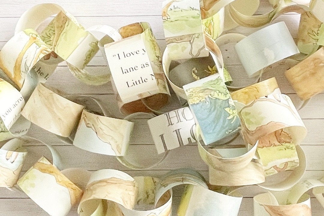 Guess How Much I Love You Storybook Page Paper Chain Garland Kit ...