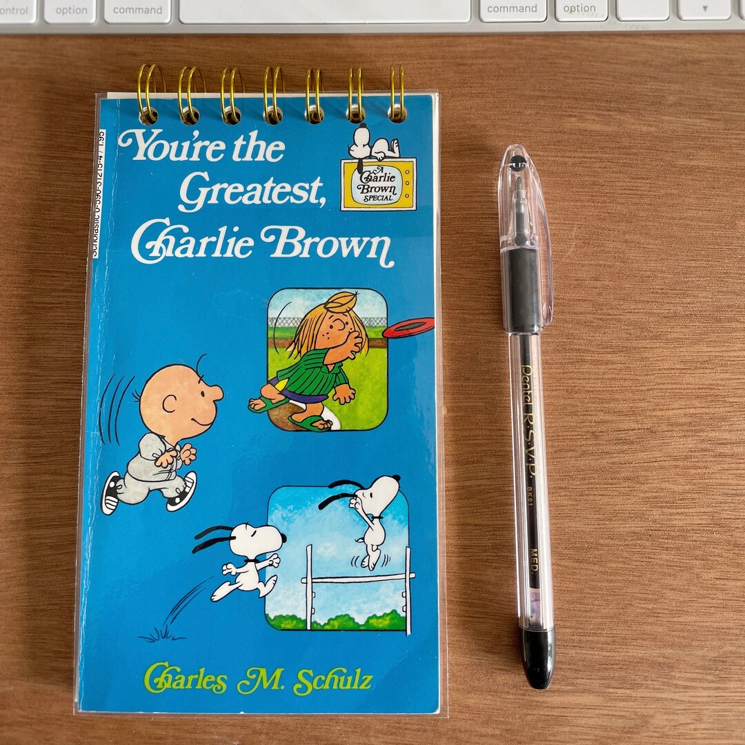 Peanuts Notebook Notepad Tablet | Repurposed Paperback Book - Etsy