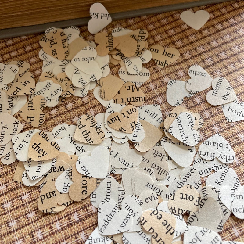 Vintage Book Table Confetti - Etsy