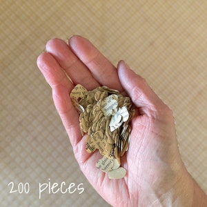 200 Pieces Book Page Confetti | 5/8" | Book Page Table Scatter ...