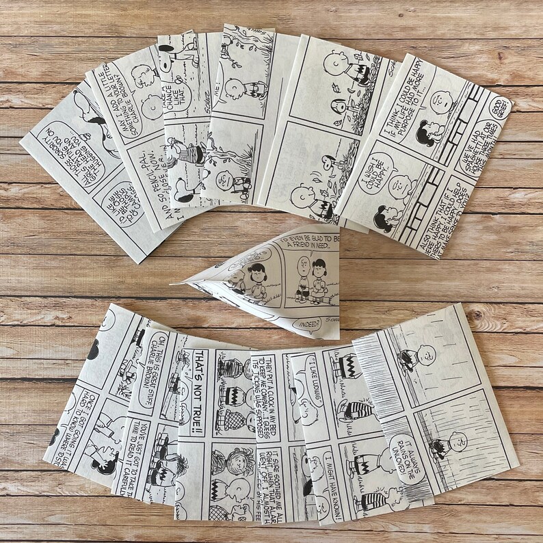 Storybook Peanuts Gang Comic Strip Party Favor Boxes | Set of 12 ...