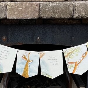 Guess How Much I Love You Storybook Page Banner | Upcycled Book ...