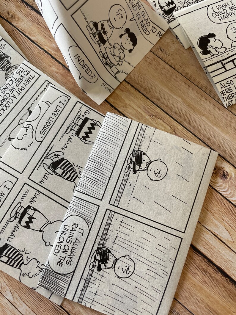 Storybook Peanuts Gang Comic Strip Party Favor Boxes | Set of 12 ...