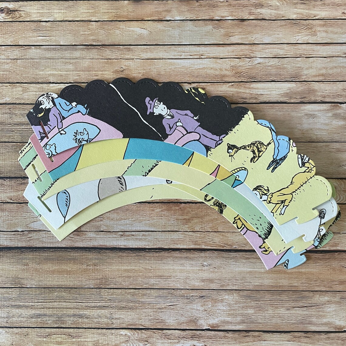 STORYBOOK Cupcake Wraps Decorative Cupcake Wrappers Oh - Etsy