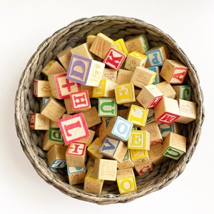 Alphabet Building Blocks | ABC Blocks | Wooden Blocks | Choose Letters ...