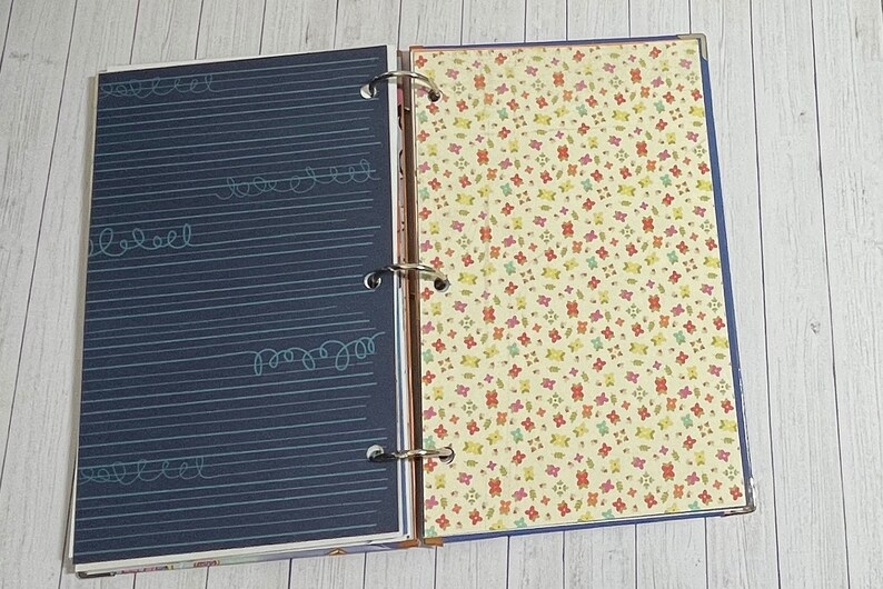 3 Ring Storybook Journal Upcycled Disney Beauty and the | Etsy