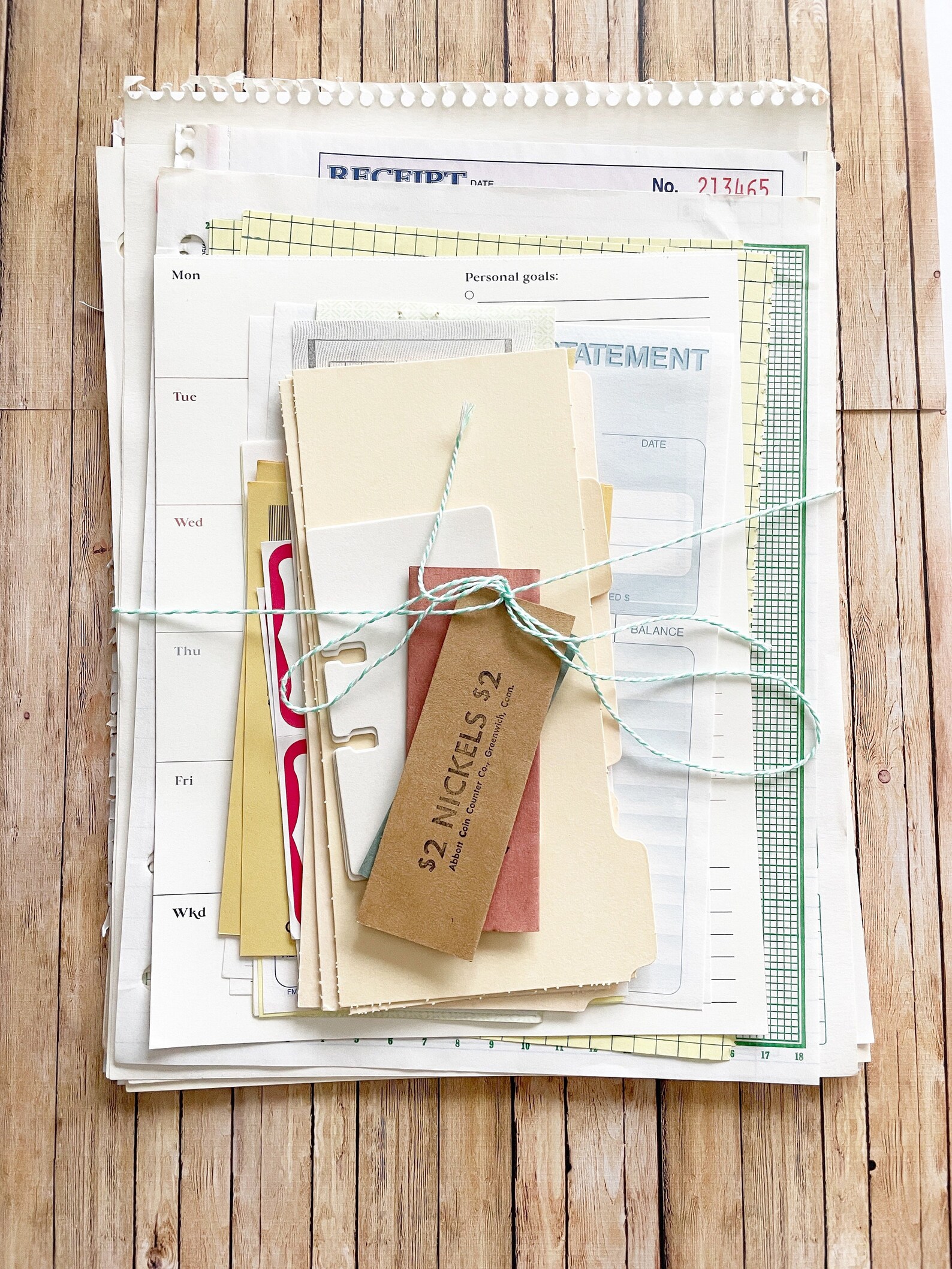 Vintage Office Paper Bundle Assortment of Ephemera Bundle - Etsy