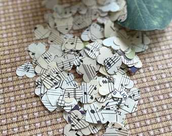 Gold Glitter Music Notes Confetti Birthday Party Die Cut Confetti Table ...