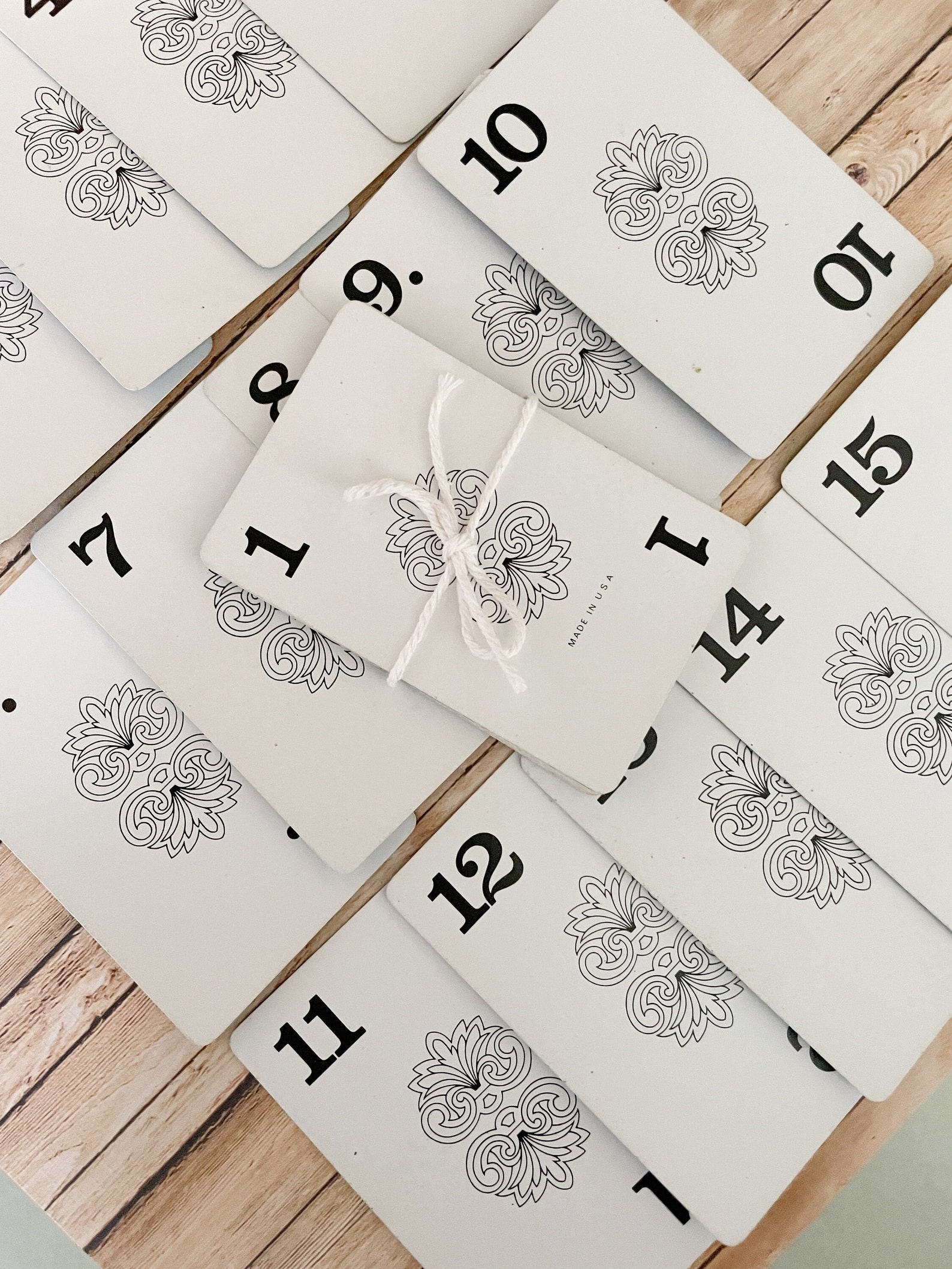 Vintage Numbered Playing Cards | Numbered 1-15 | Wedding Table Numbers ...