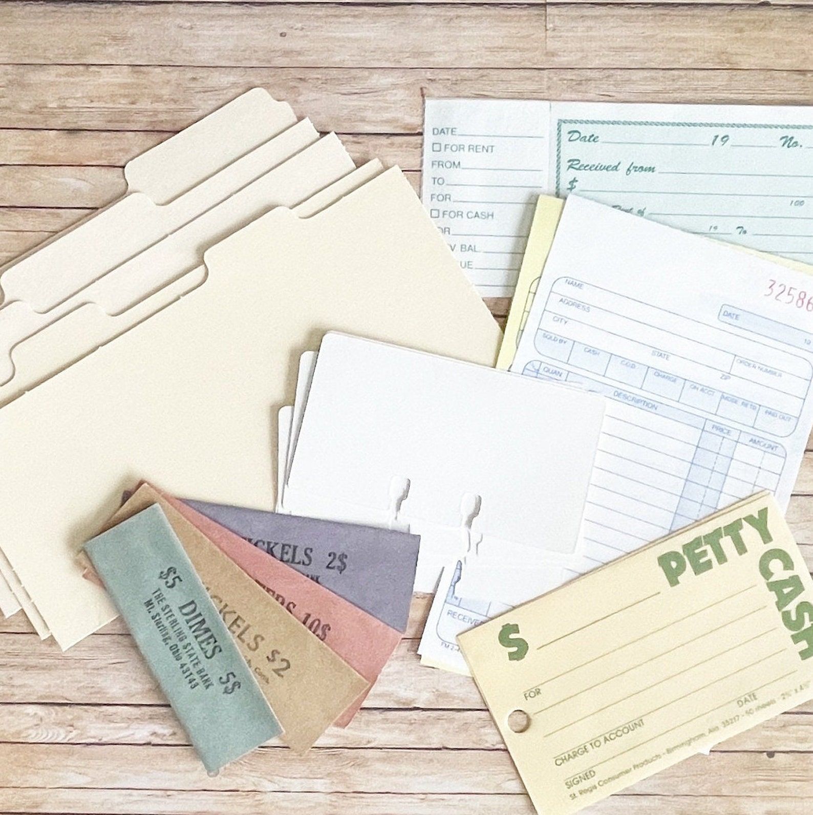 Vintage Office Paper Bundle Assortment of Ephemera Bundle - Etsy