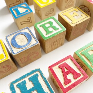 Alphabet Building Blocks | ABC Blocks | Wooden Blocks | Choose Letters ...