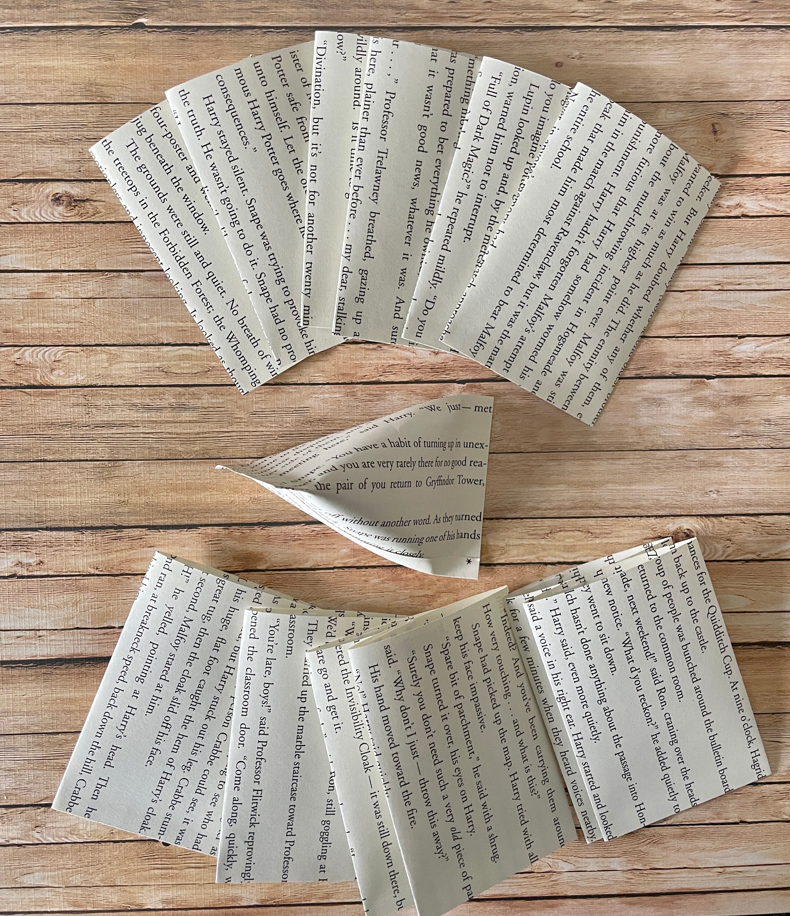 Book Page Party Favor Boxes | Set of 12 | Repurposed Books - Etsy